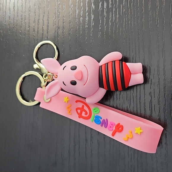 Disney | Accessories | Disneys Winnie The Pooh Piglet Keychain With ...